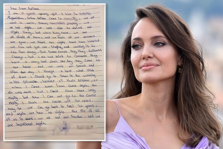 Angelina Jolie Instagram debut: Afghan girl's letter shared as first post