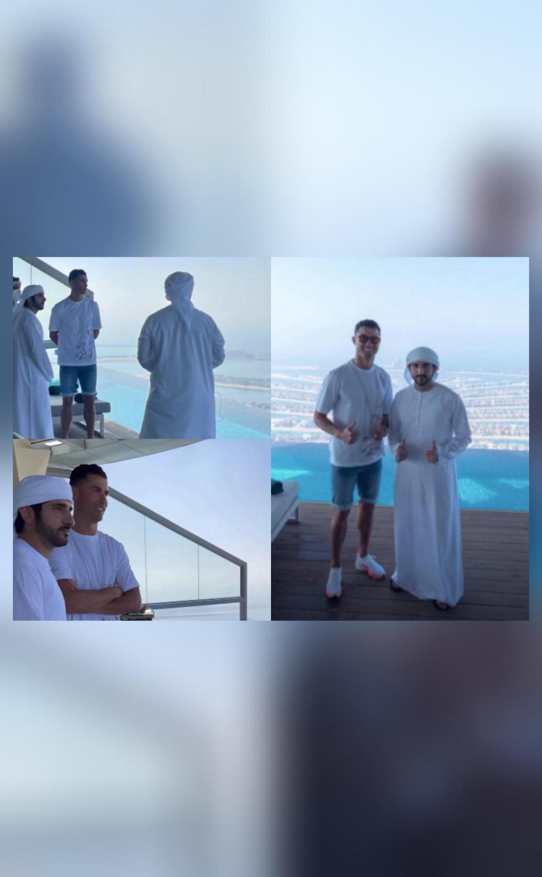 Ronaldo meets Crown Prince at world's highest 360° infinity pool in Dubai