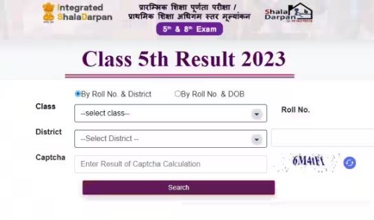 rajsthan board 5th class result
