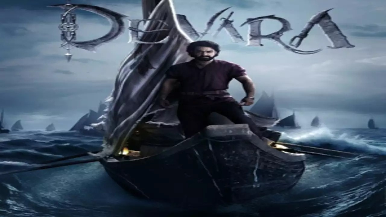 New poster of Devra released, Jr NTR standing fearlessly on the boat